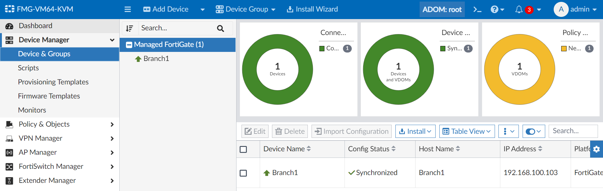 Configuring Central Management On Fortigate Fortimanager 7 4 0 Fortinet Document Library